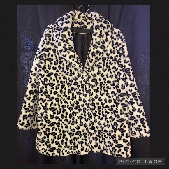 Anthony Richards | Jackets & Coats | Snow Leopard Dalmatian Print Faux Fur Coat | Poshmark